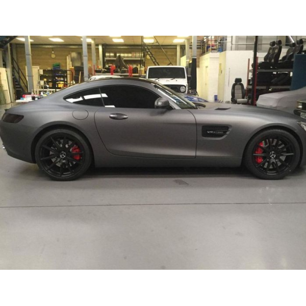 matte dark grey vinyl wrap | cool matte grey wrap car
