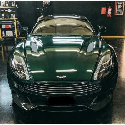 Gloss Dark Green Metallic Car Wrap| British Midnight Green Vinyl Wraps