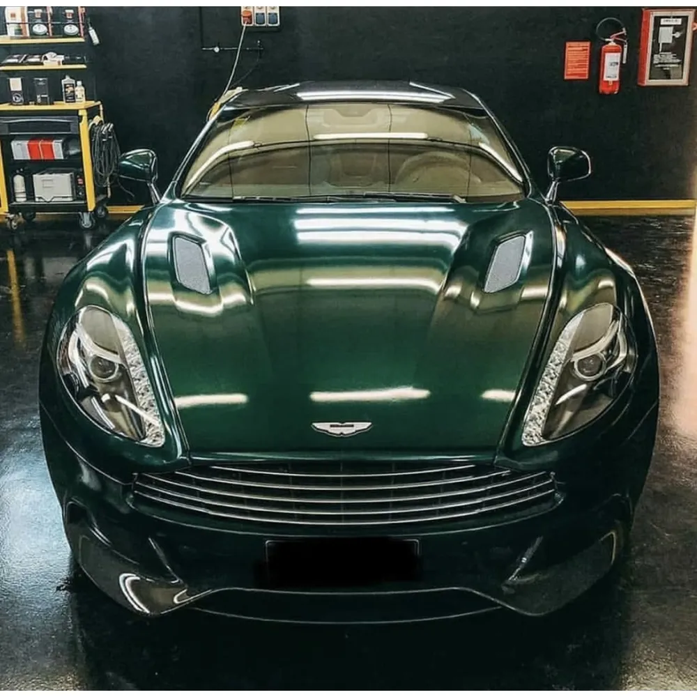 Cool Gloss Dark Green Car Wrap | Gloss Metallic Dark Green Vinyl Wraps