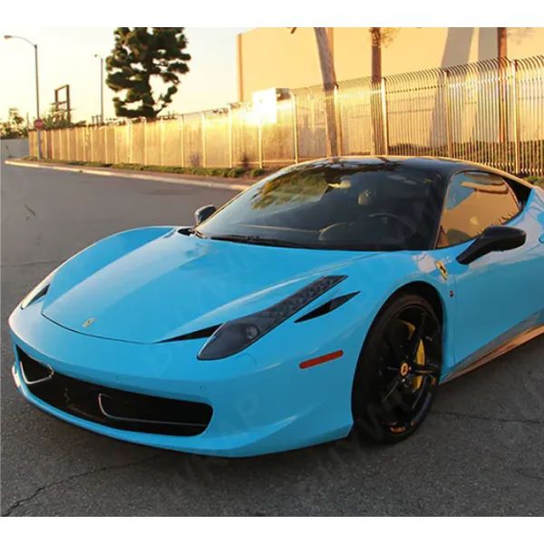 Cool Gloss Sky Blue Vinyl Wrap | Gloss Light Blue Car Wrap