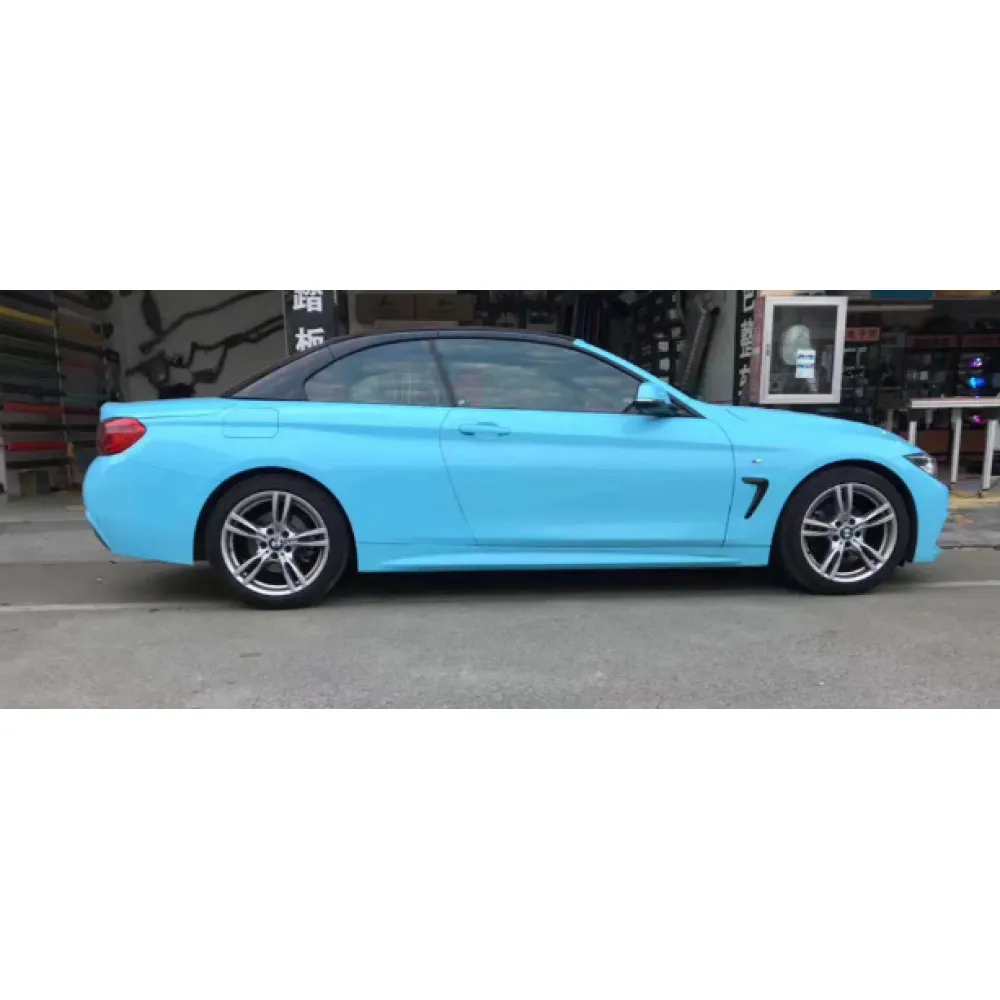 Best Gloss Baby Blue Vinyl Wrap | Baby Blue Car Wraps - ALUKOVINYL