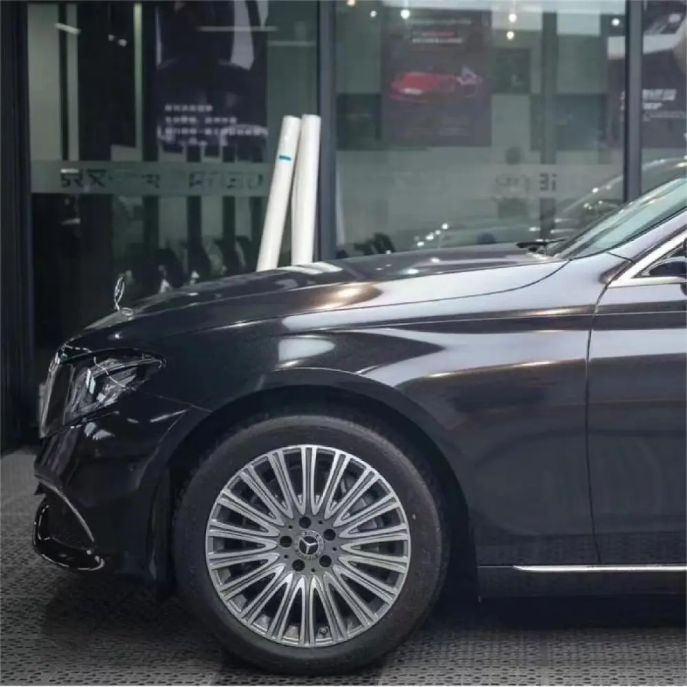 Gloss Metallic Gold Black Car Wrap | Gloss Metallic Gold Black Vinyl Wraps