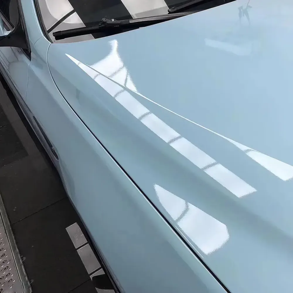 Gloss Light Blue Car Wrap | Light Blue Vinyl Wraps - ALUKOVINYL