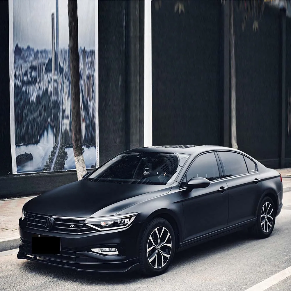 Matte Black Car Vinyl Wrap| Matte Black Car Wraps Alukovinyl