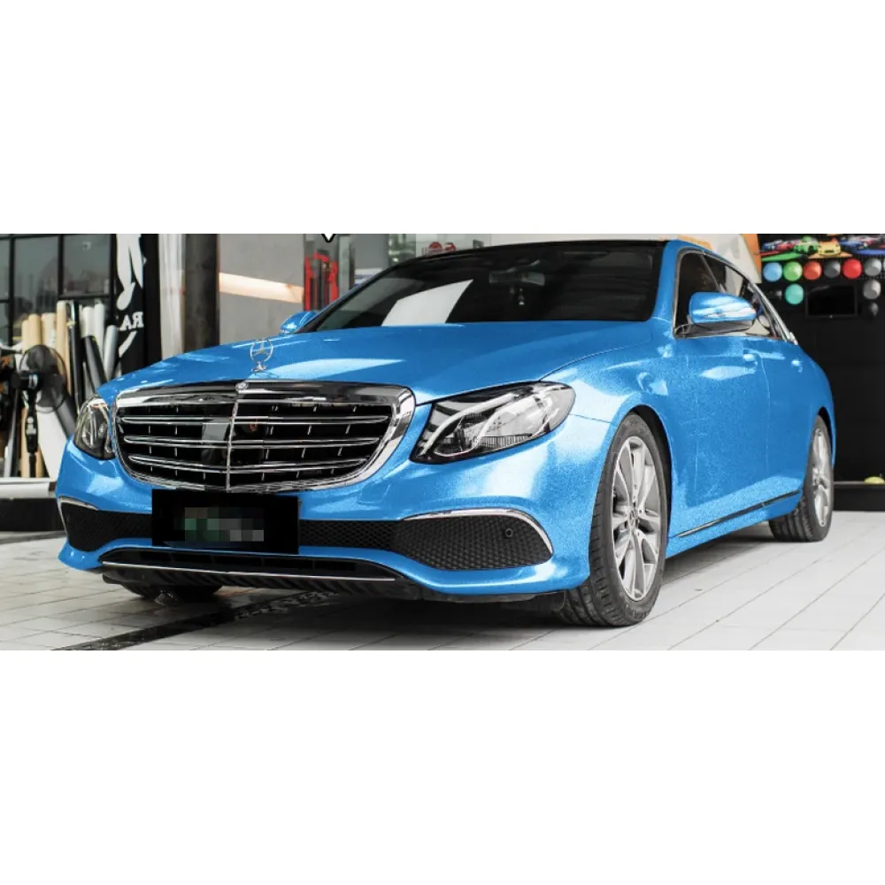 Best Matte Diamond Blue Car Wraps | Metallic Diamond Blue Vinyl Wrap