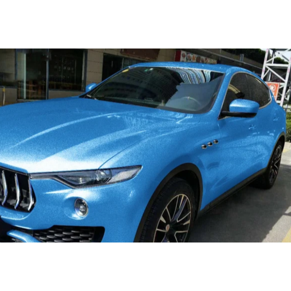 Matte Diamond Blue Metallic Car Wrap| Matte Metallic Blue Vinyl Wraps