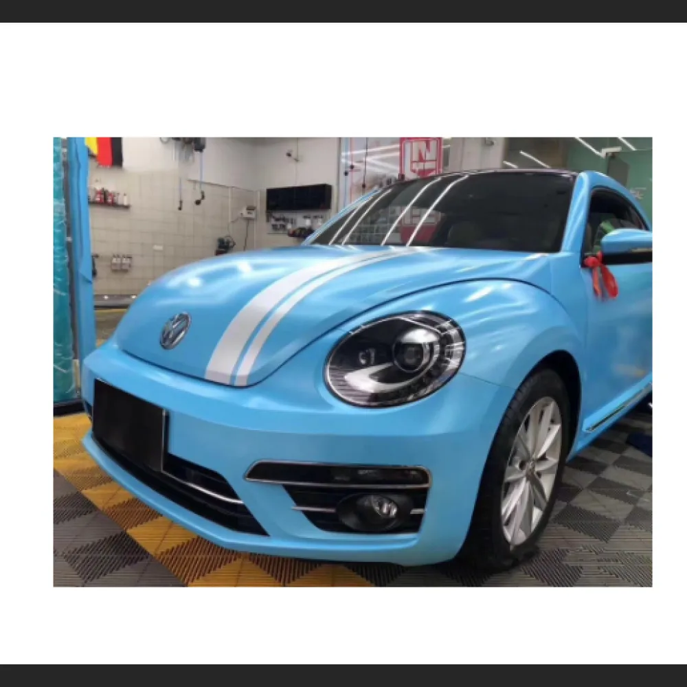 Best Matte Metallic Sky Blue Vinyl Wrap | Metallic Sky Blue Car Wraps