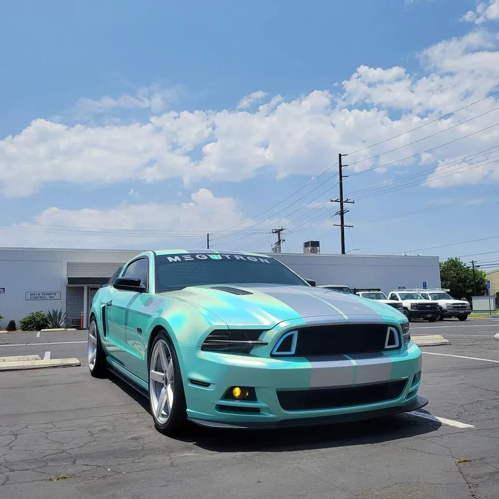 Gloss Rainbow Tiffany Blue Car Wrap | Metallic Rainbow Tiffany Blue ...