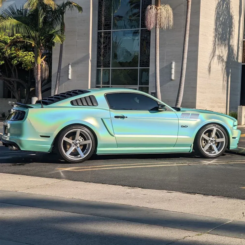 Gloss Rainbow Tiffany Blue Car Wrap | Metallic Rainbow Tiffany Blue ...