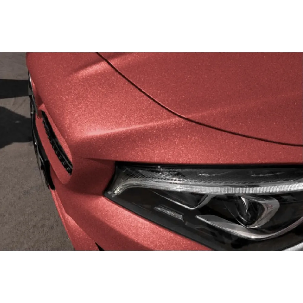 Quality Gloss Glitter Red Car Wrap | Metallic Red Glitter Vinyl Wraps