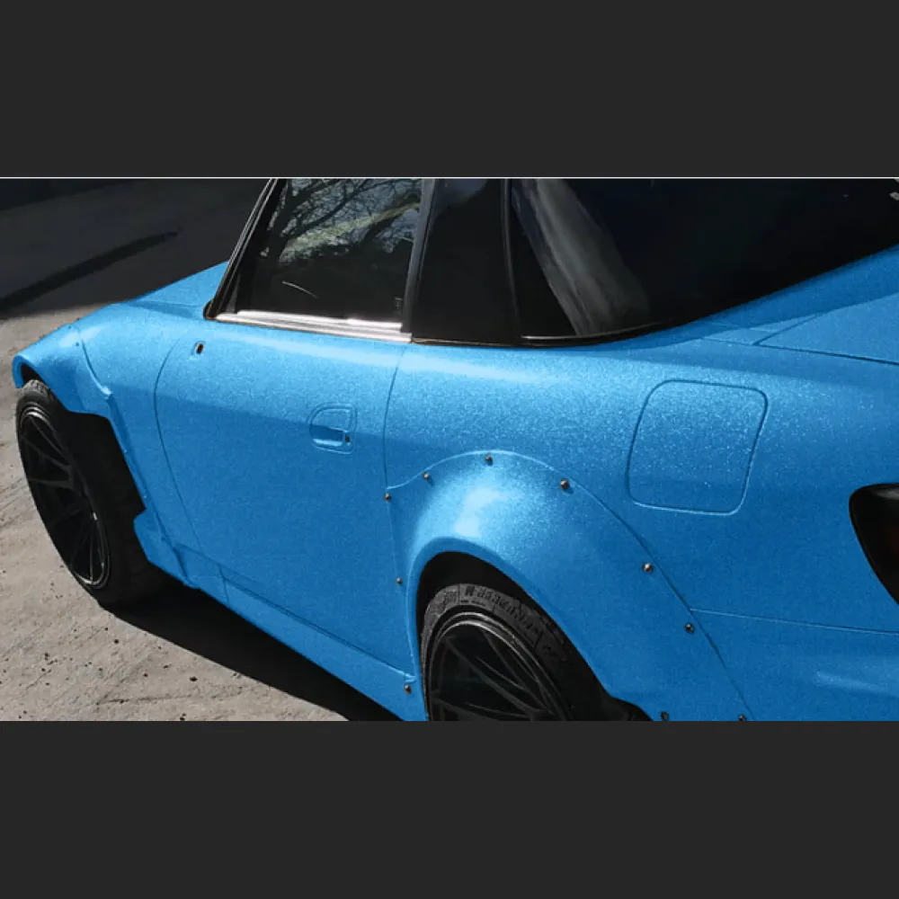 Sparkle Sky Blue Car Wrap| Sparkle Sky Blue Vinyl Wrap alukovinyl