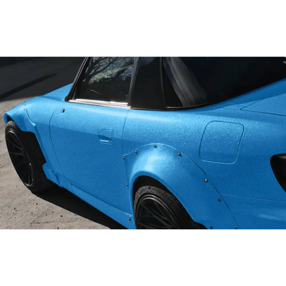 Gloss Glitter Sky Blue Car Wrap | Metallic Sparkle Sky Blue Vinyl Wraps