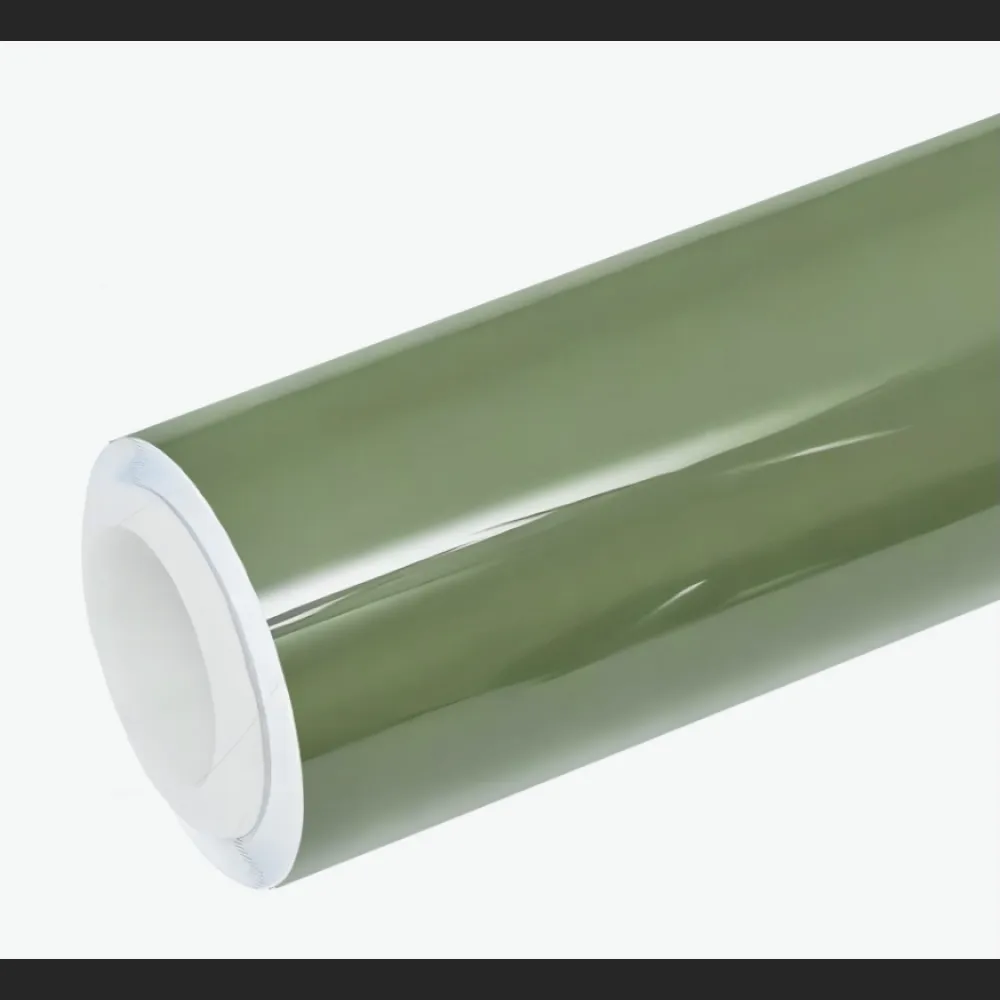 Gloss Army Green Vinyl Wrap| Super Gloss Army Green Car Wraps aluko