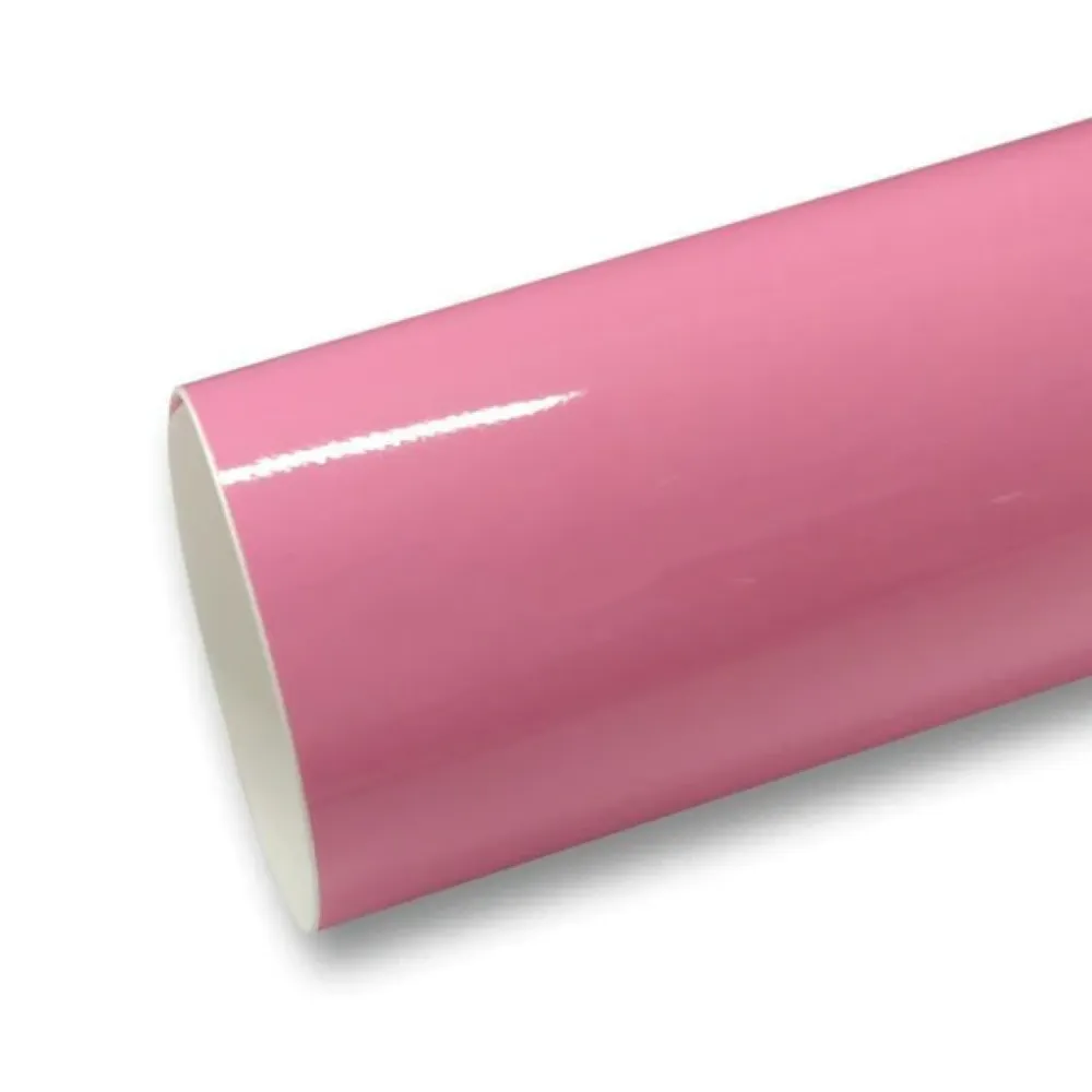 Gloss Crystal Light Pink Vinyl Wrap| Glossy Light Pink Car Wraps