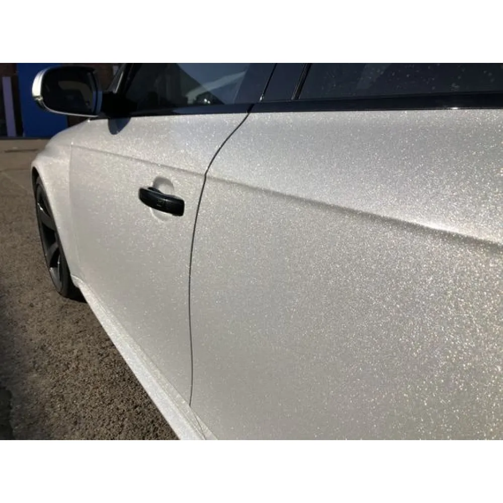 Matte Metallic Gold White Car Wrap | Matte Chameleon Gold White Vinyl Wraps