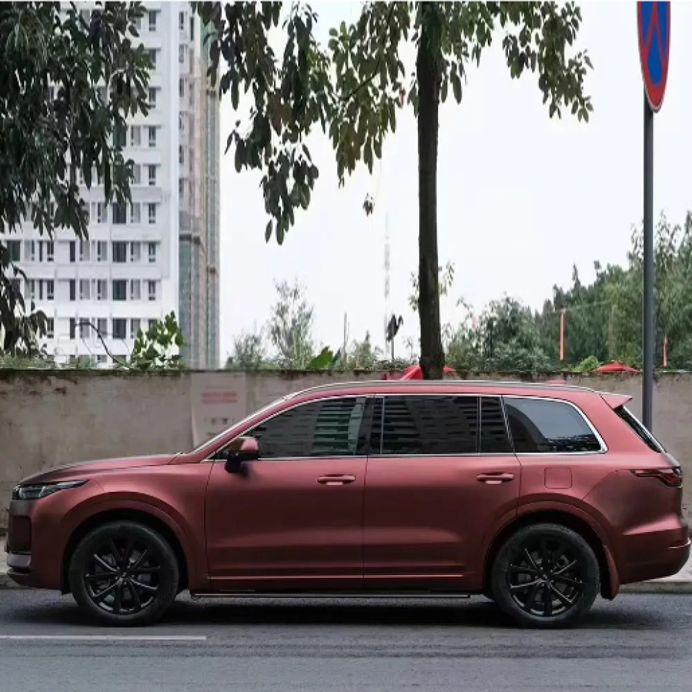 Best Matte Metallic Wine Red Car Wrap | Metallic Wine Red Vinyl Wraps