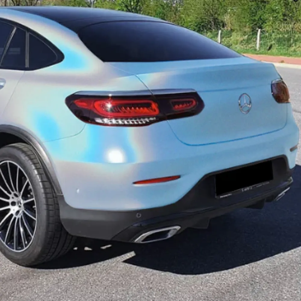 Best Gloss Rainbow Sea Blue Car Wrap | Gloss Rainbow Sea Blue Car Wraps