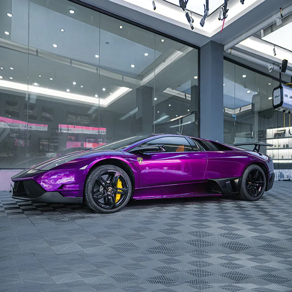 Super Gloss Grape Purple Car Wrap | Metallic Grape Purple Vinyl Wraps