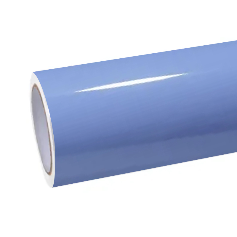 Gloss Hazy Blue Vinyl Wrap| Glossy Hazy Blue Car Wrap alukovinyl