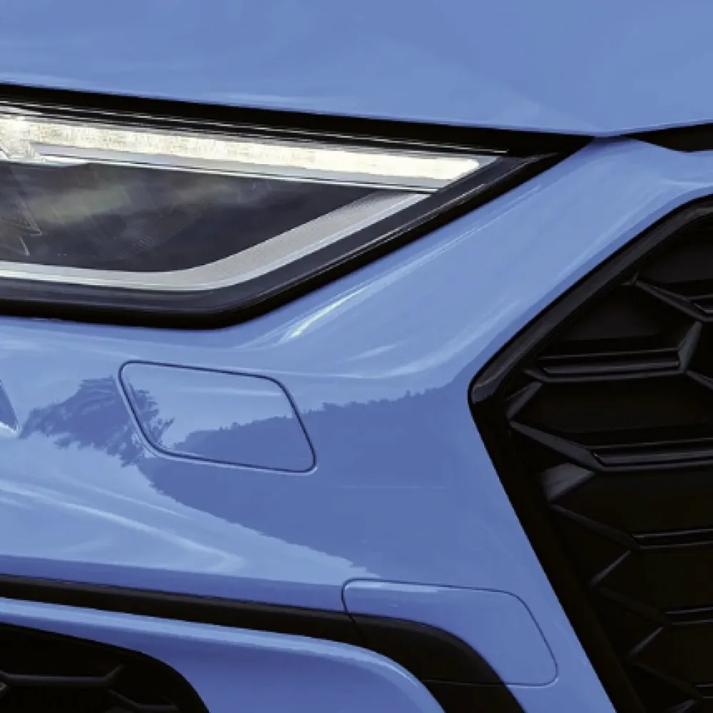 Gloss Hazy Blue Vinyl Wrap| Glossy Hazy Blue Car Wrap alukovinyl