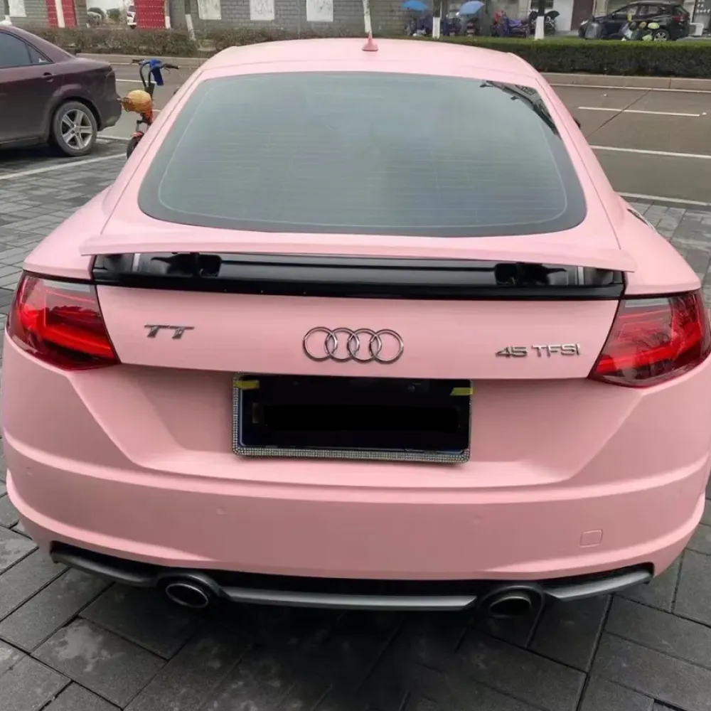 Best Rose Pink Car Wrap | Matte Rose Pink Vinyl Wraps - ALUKOVINYL