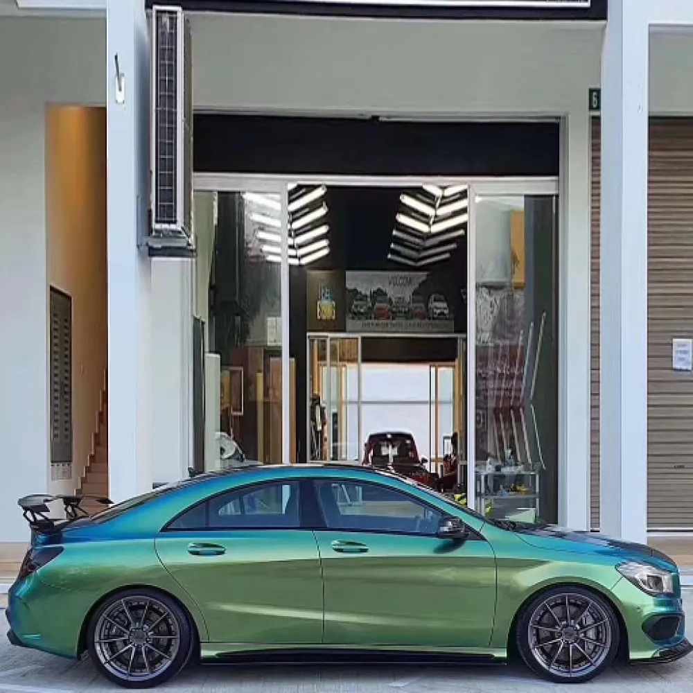 Matte Chameleon Spring Green Vinyl Wrap|Matte Chameleon Green Car Wrap