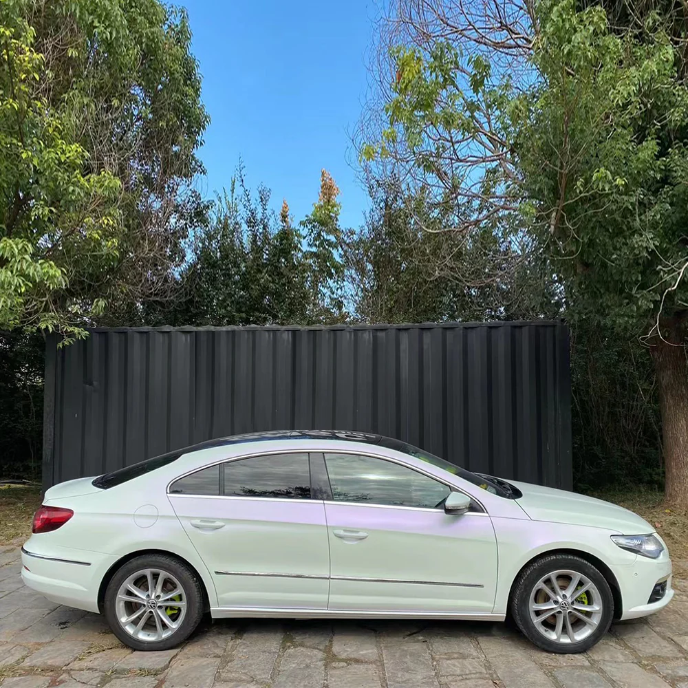 Best Gloss Purple White Car Wrap | Metallic Purple White Vinyl Wraps