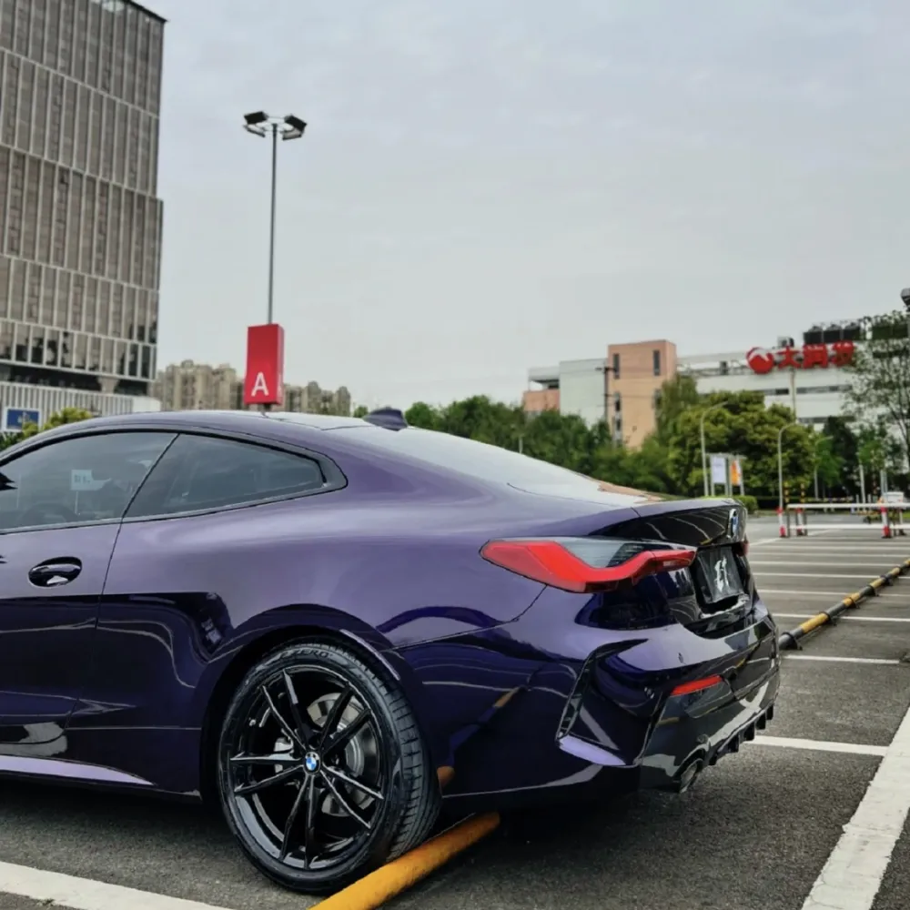 BMW Midnight Purple Car Vinyl Wrap| Midnight Purple Wrap alukovinyl