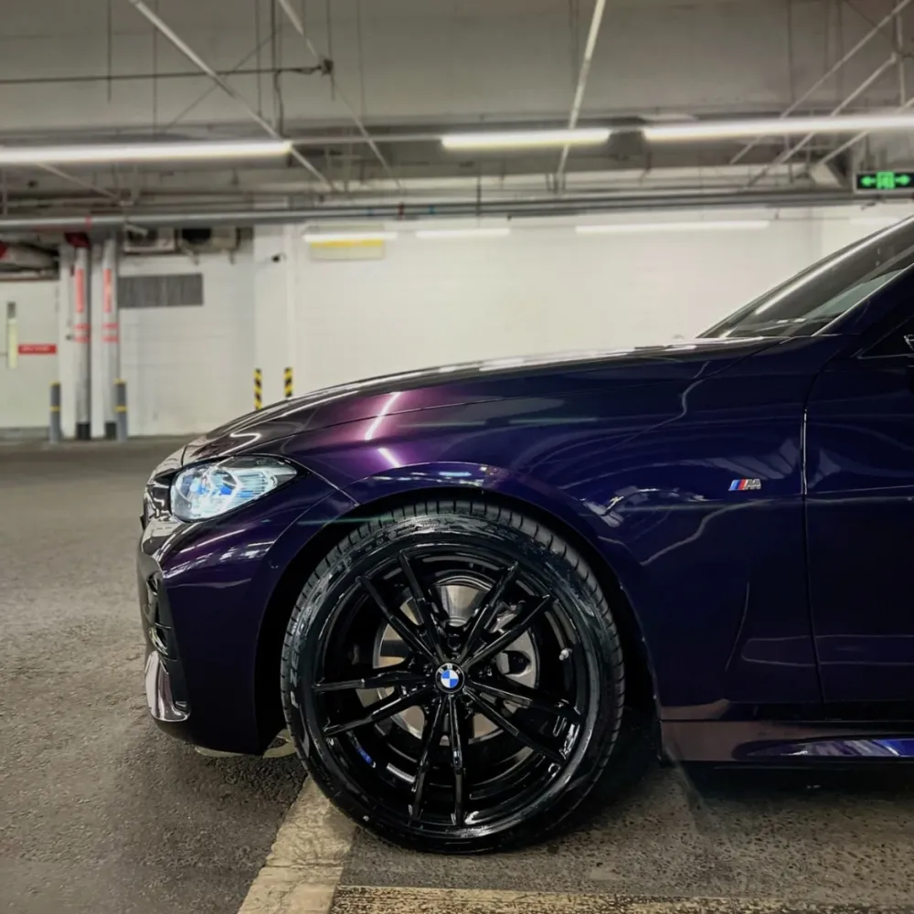BMW Midnight Purple Car Vinyl Wrap| Midnight Purple Wrap alukovinyl