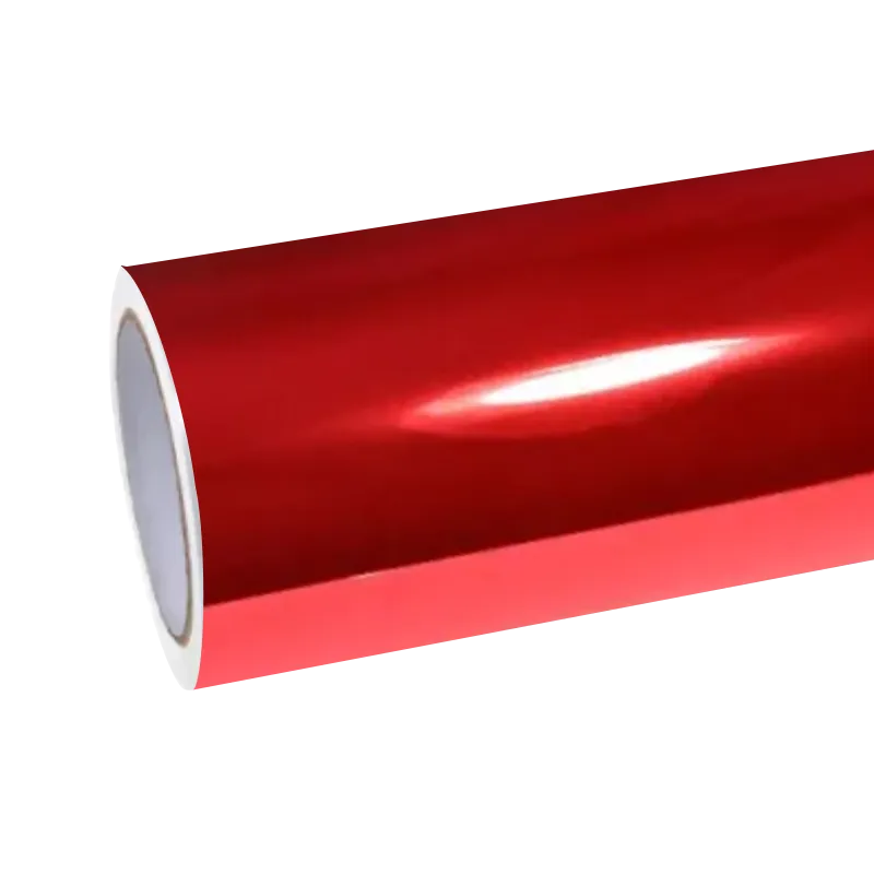 Gloss Chrome Candy Apple Red Wrap | Metallic Candy Apple Red Car Vinyl