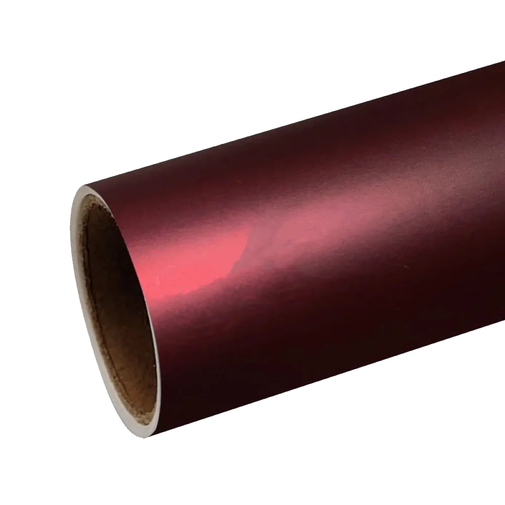 Matte Wine Red Vinyl Wrap | Matte Wine Red Car Wrap Alukovinyl