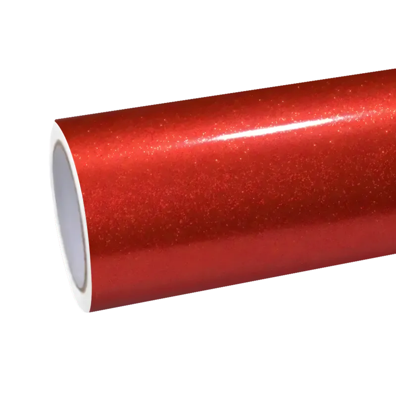 Quality Gloss Glitter Red Car Wrap | Metallic Red Glitter Vinyl Wraps