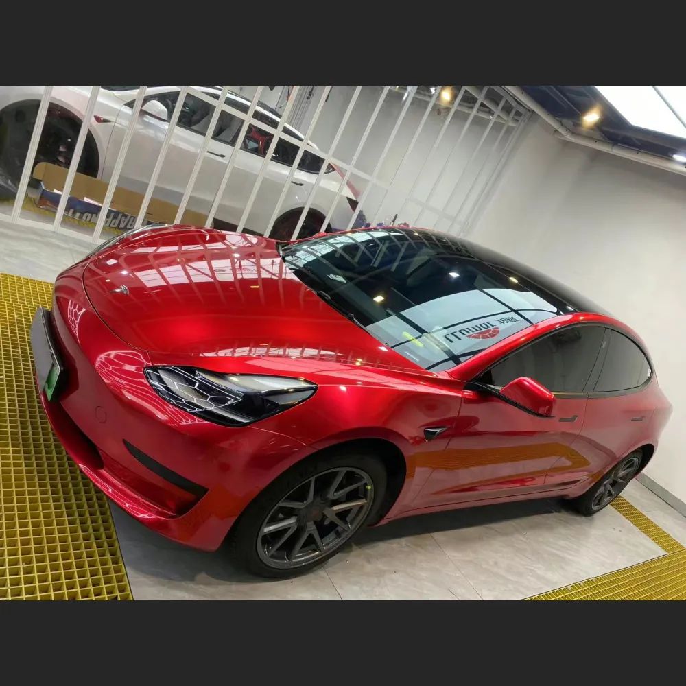 Best Gloss Dark Red Vinyl Wrap | Dark Red Metallic Vinyl Wraps
