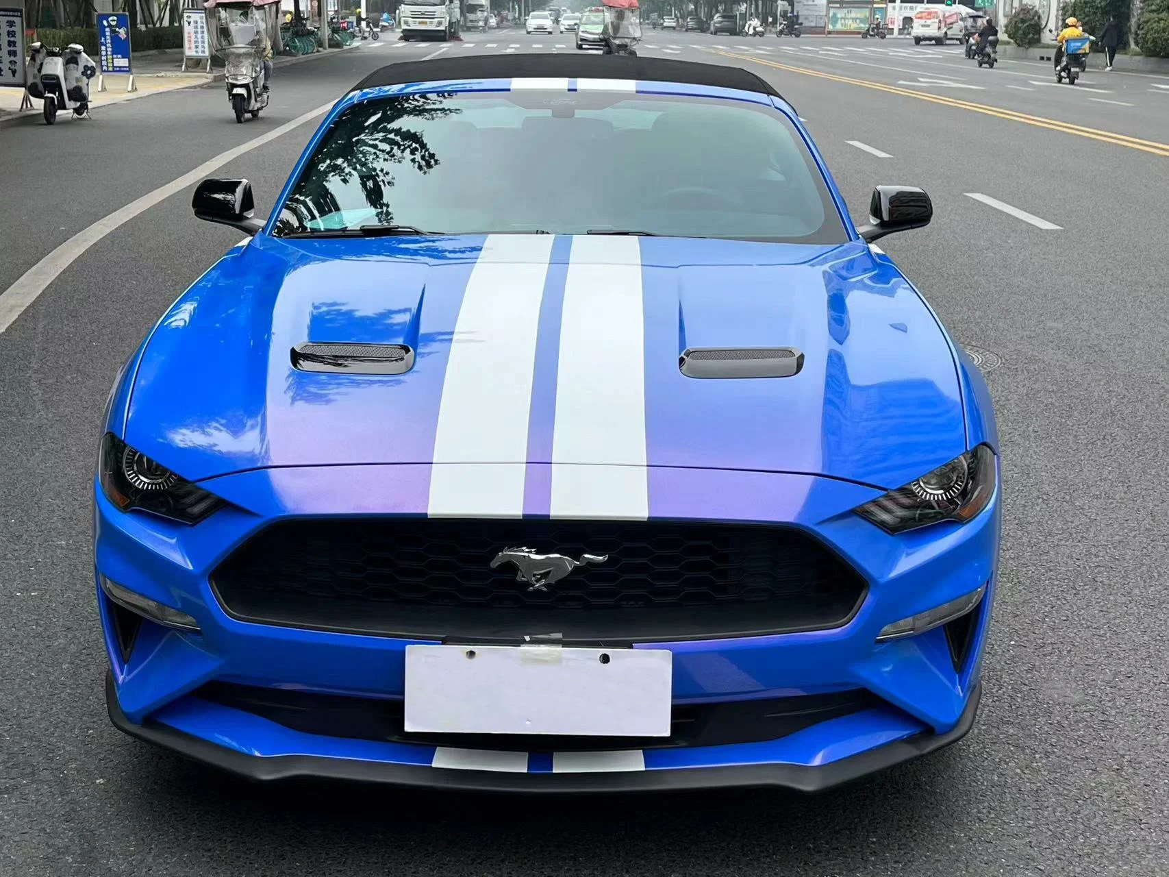 Best Gloss Diamond Red Blue Car Wrap | Metallic Diamond Red Blue Vinyl Wrap