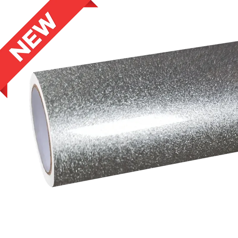 Gloss Diamond Silver Car Wrap | Metallic Diamond Silver Vinyl Wraps