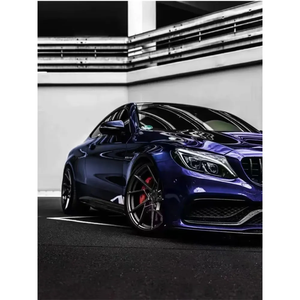 Gloss Royal Blue Vinyl wrap | Metallic Royal Blue Car Wraps - ALUKOVINYL