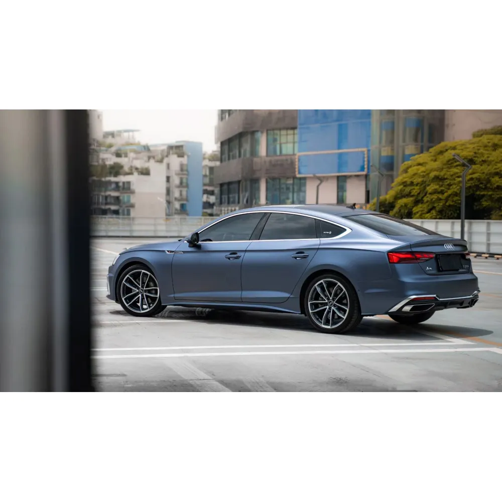 Matte Racing Blue Car Wrap | Metallic Racing Blue Vinyl Wraps - ALUKOVINYL