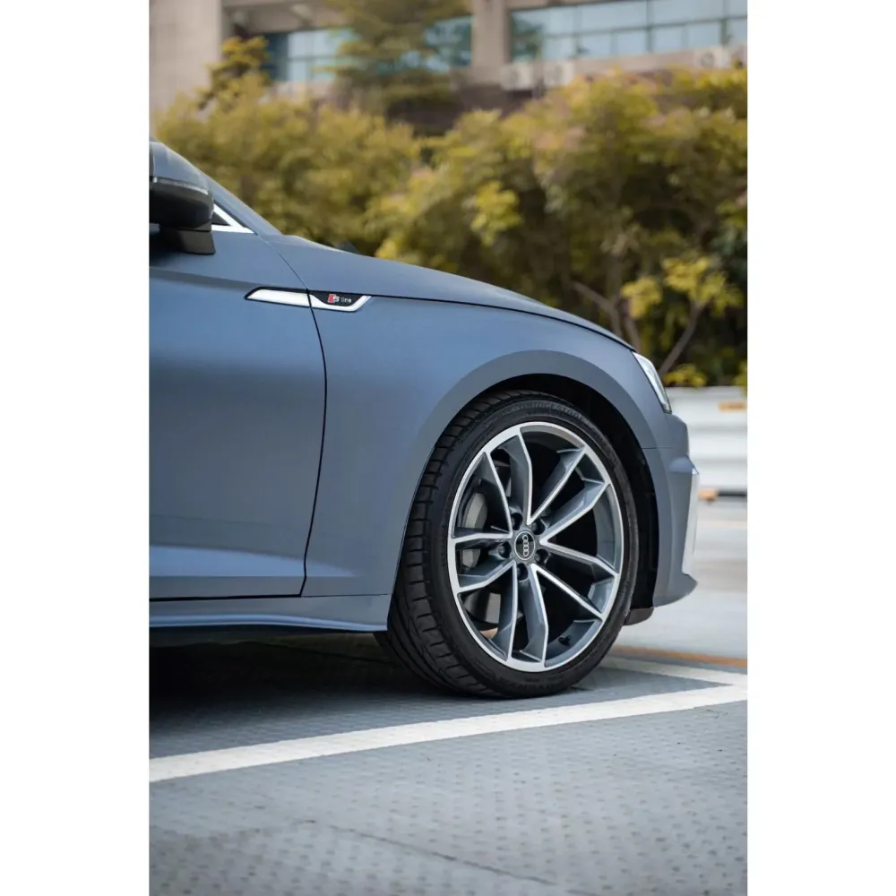 Matte Racing Blue Car Wrap | Metallic Racing Blue Vinyl Wraps - ALUKOVINYL