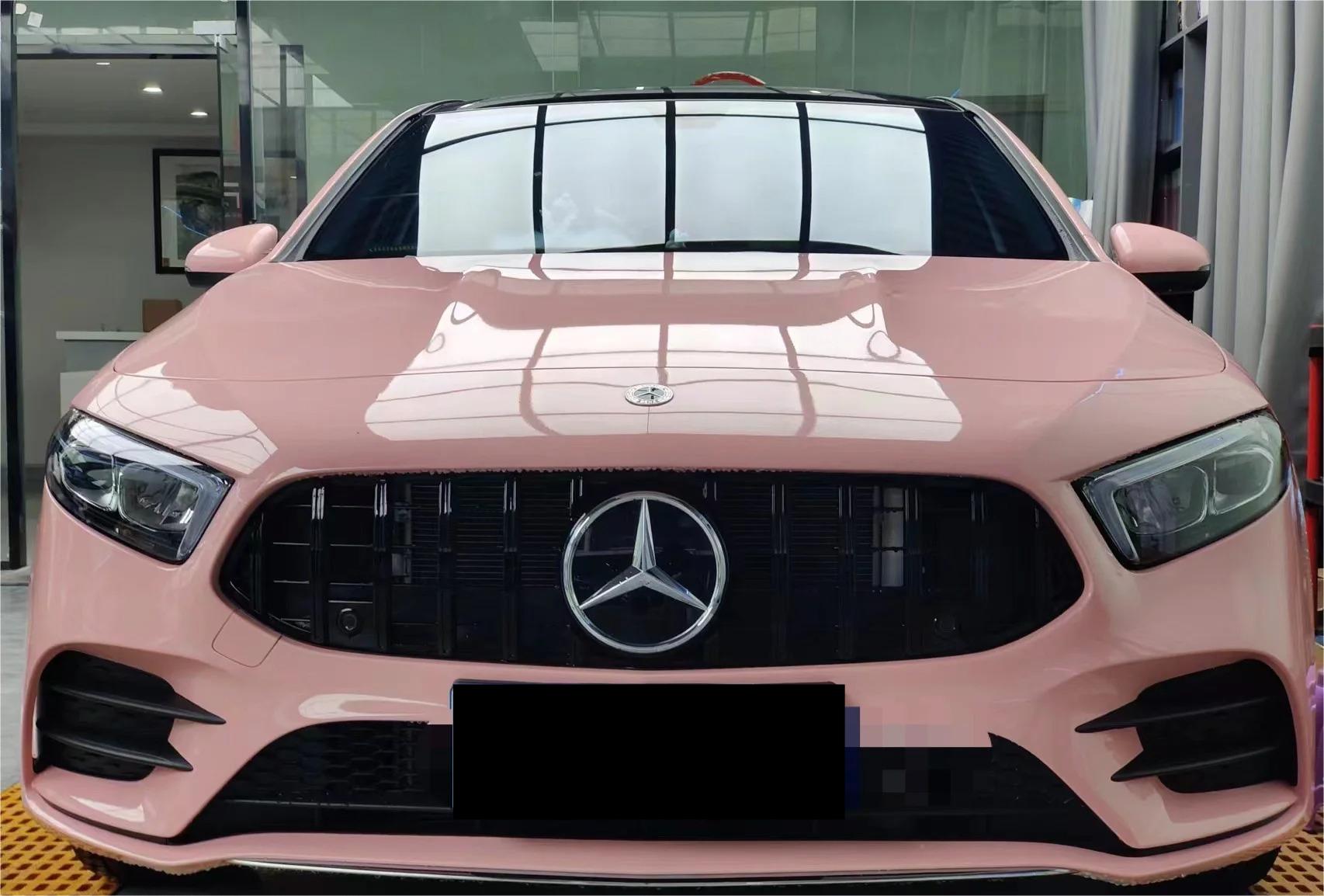 Best Gloss Crystal Peach Pink Car Wrap | Crystal Peach Pink Vinyl Wraps