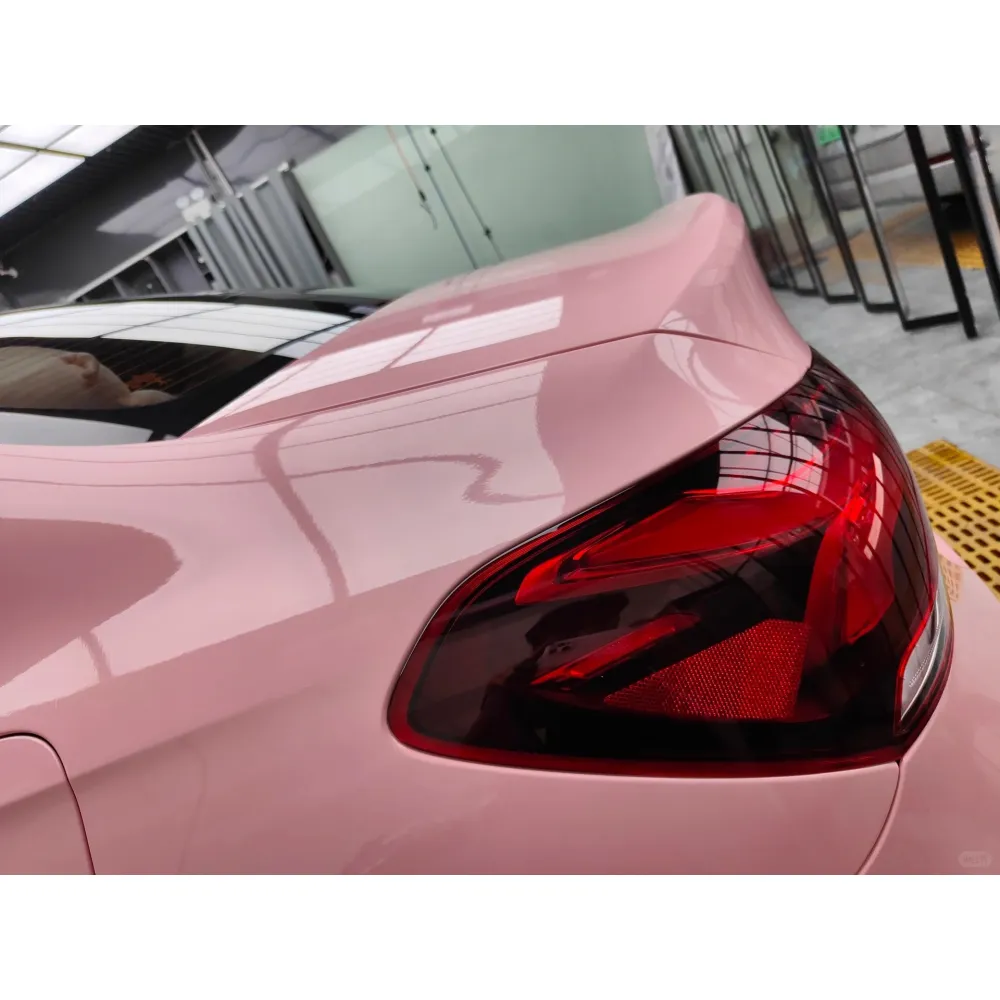 Best Gloss Crystal Peach Pink Car Wrap | Crystal Peach Pink Vinyl Wraps