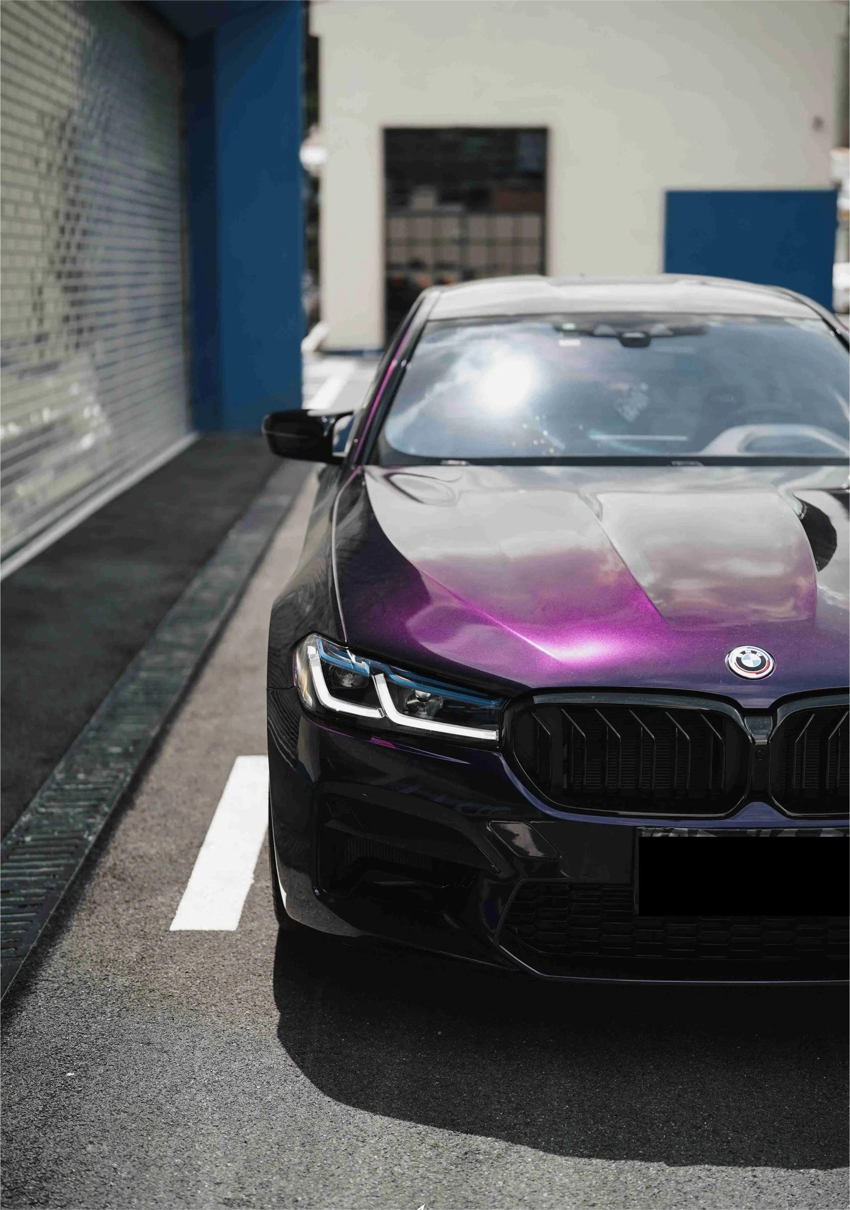 Gloss Ghost Midnight Purple Car Wrap | Metallic Ghost Midnight Purple ...