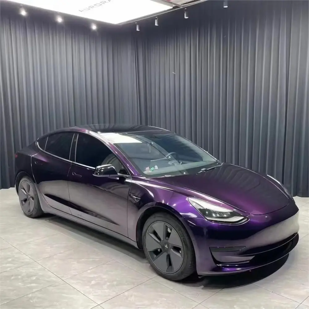 Gloss Midnight Purple Car Wrap | Metallic Midnight Purple Wraps ...