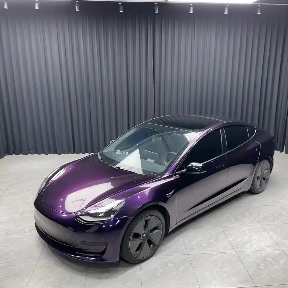 Gloss Midnight Purple Car Wrap | Metallic Midnight Purple Wraps ...