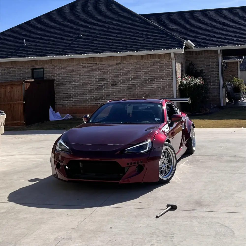 Best Gloss Vampire Red Car Wrap | Metallic Vampire Red Vinyl Wraps