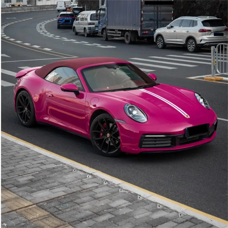 Best Gloss Ruby Star Red Wrap | Ruby Star Vinyl Wraps - ALUKOVINYL