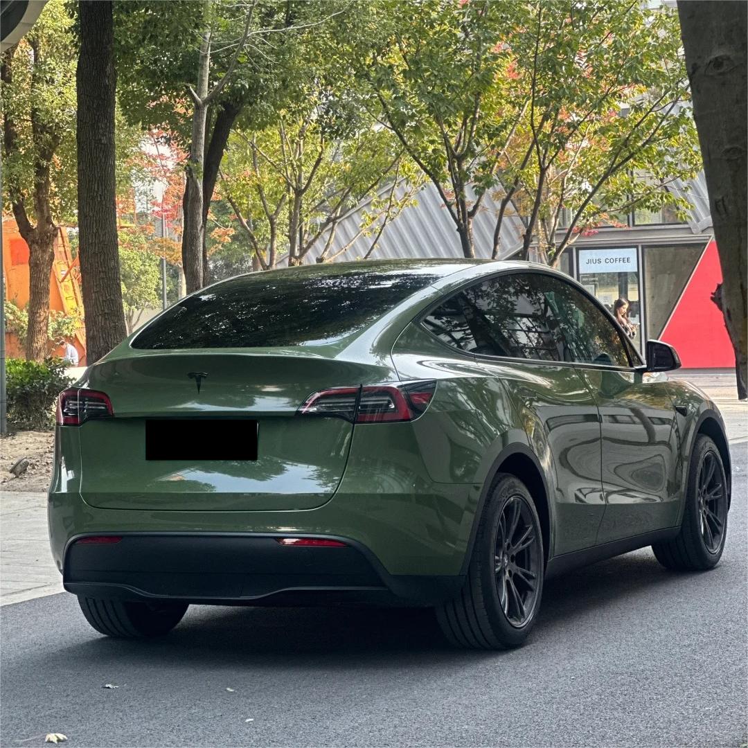 Gloss Black Olive Green Car Wrap | Black Olive Green Vinyl Wraps ...