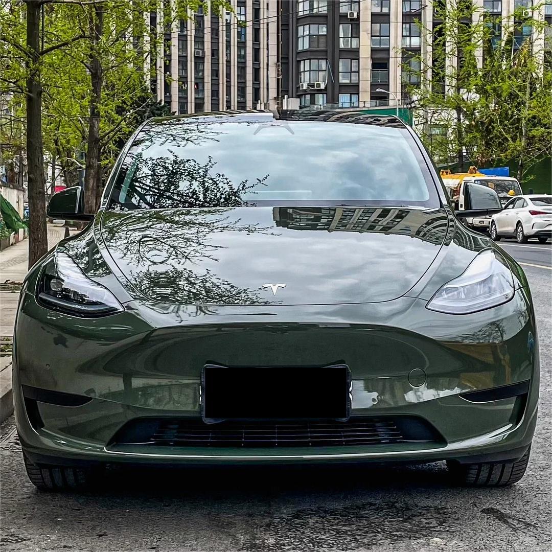 Gloss Black Olive Green Car Wrap | Black Olive Green Vinyl Wraps ...