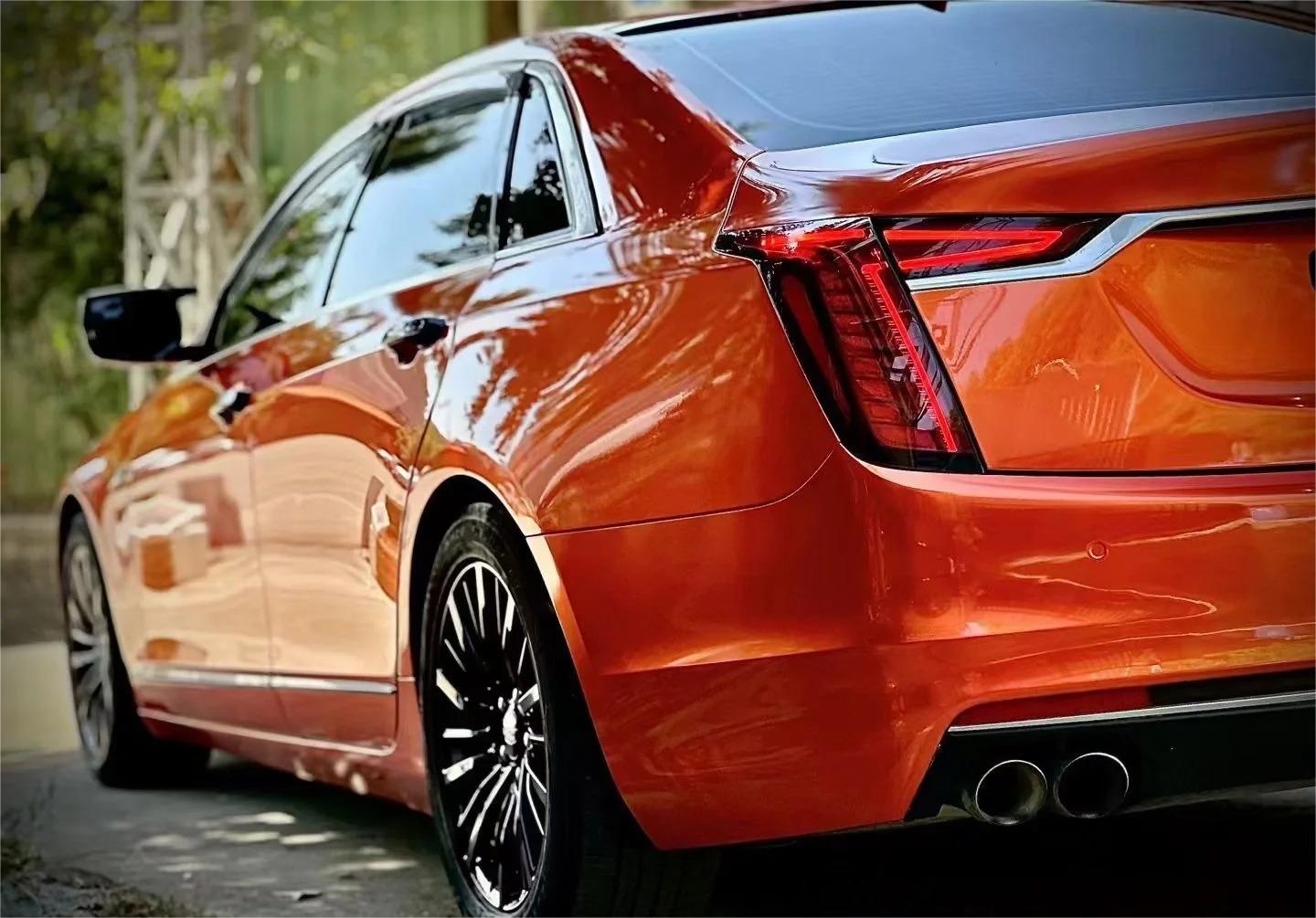 Best Sakhir Orange Vinyl Wrap | Gloss Metallic Sakhir Orange Car Wraps