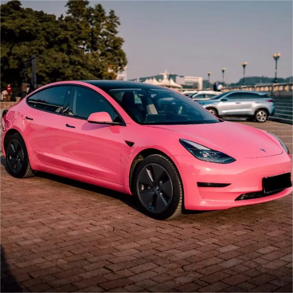 Gloss Princess Pink Car Wrap | Princess Pink Vinyl Wraps - ALUKOVINYL