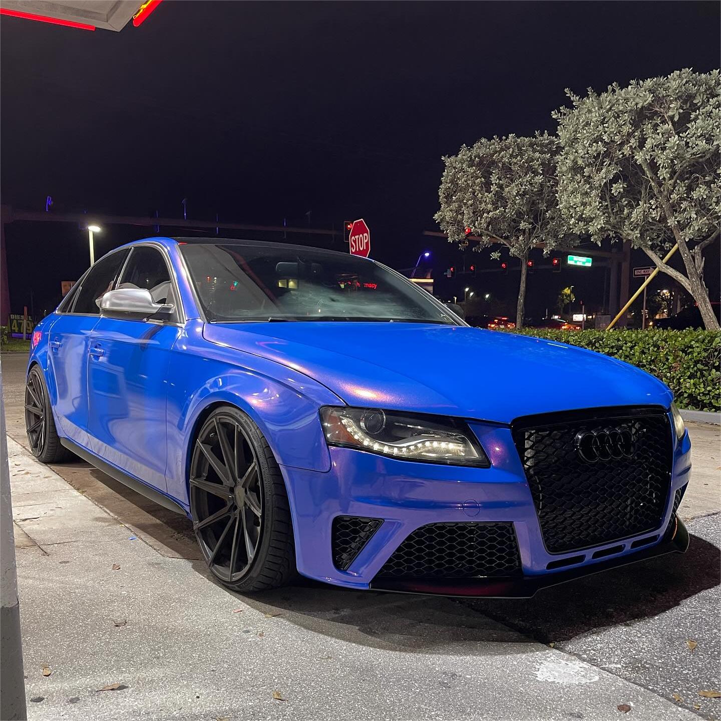 Best Gloss Diamond Red Blue Car Wrap | Metallic Diamond Red Blue Vinyl Wrap